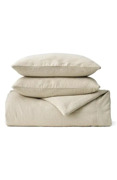 BOLL & BRANCH Dream Organic Cotton Duvet Cover & Shams Set - Sand