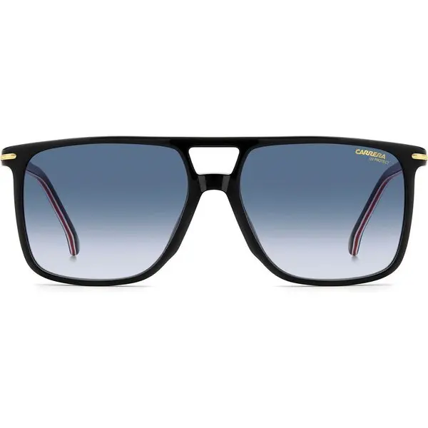 Carrera Eyewear 59mm Navigator Sunglasses - Black Red/dk Blue Sf