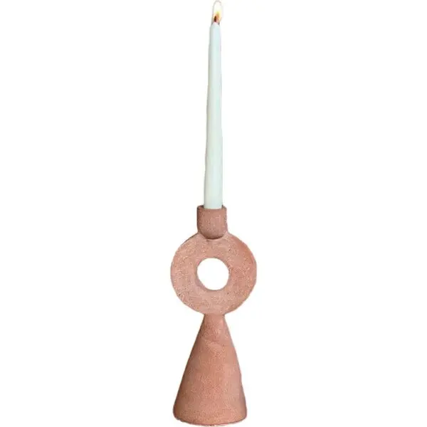MESO GOODS Asha Candle Holder - Brown