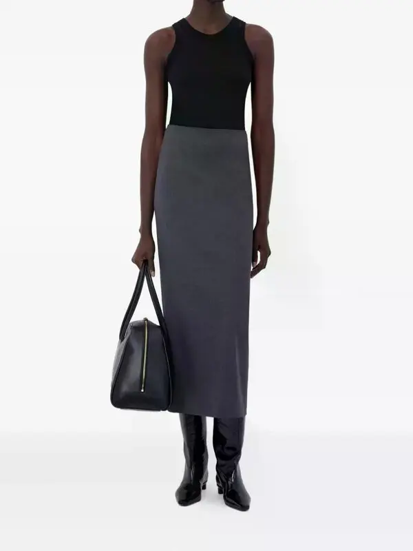 Loulou De Saison Back-vent Long Pencil Skirt