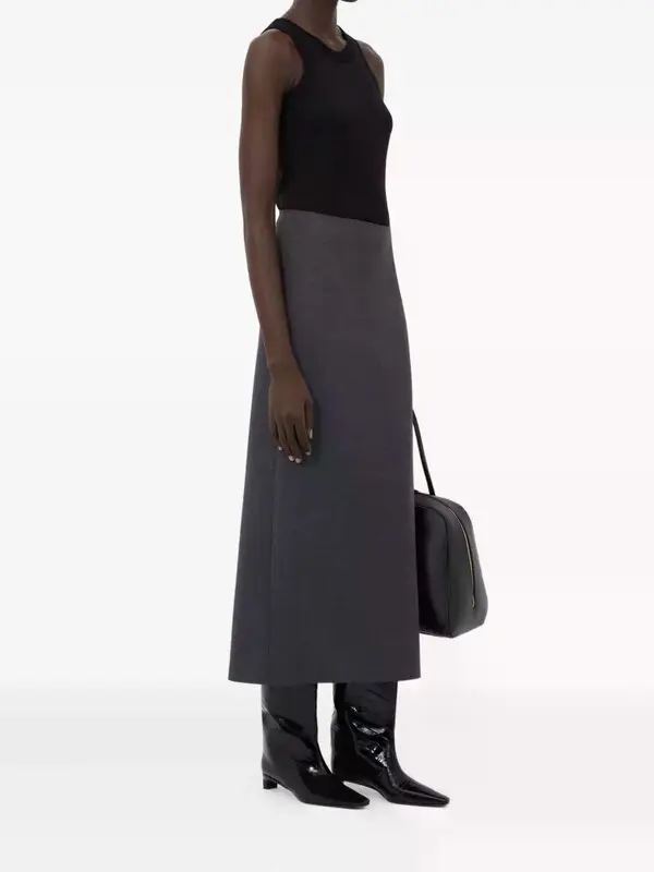 Loulou De Saison Back-vent Long Pencil Skirt