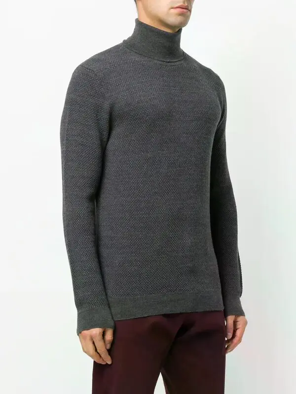 ZANONE Virgin Wool Blend Roll Neck Sweatshirt