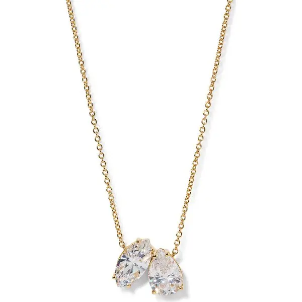 Nadri Everleigh Cubic Zirconia Pendant Necklace - Gold