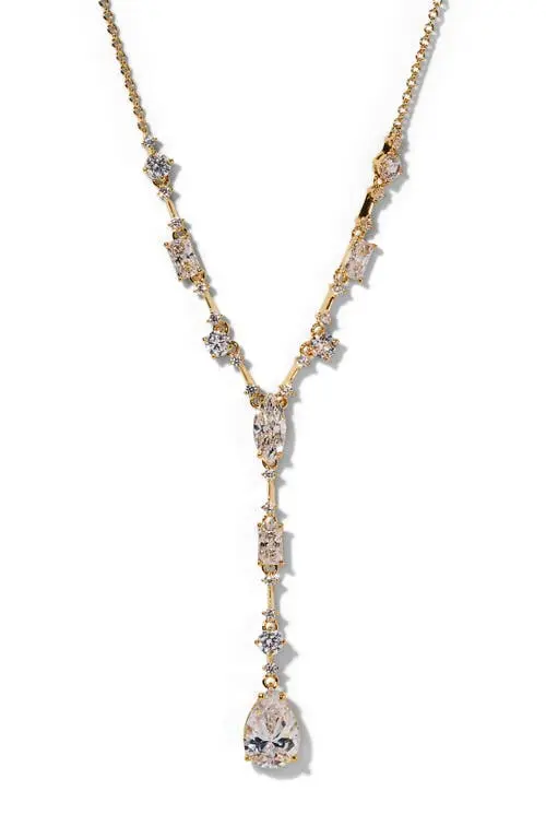 Nadri Everleigh Cubic Zirconia Y-necklace - Gold