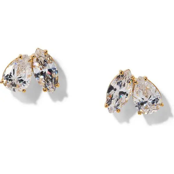 Nadri Everleigh Cubic Zirconia Stud Earrings - Gold