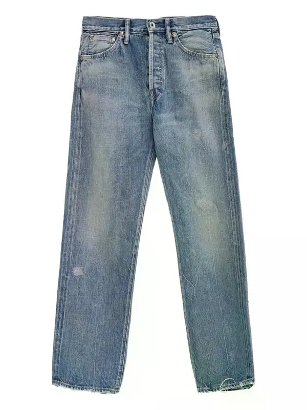 Chimala Distressed Straight-leg Jeans