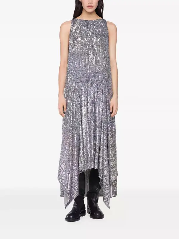 Rabanne Sequined High-low Dress