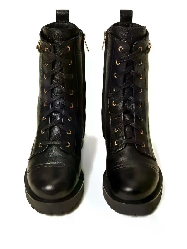 TWINSET Lace-up Chain Boots