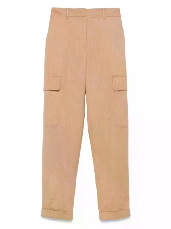 Eleventy Cuffed Cargo-pocket Trousers