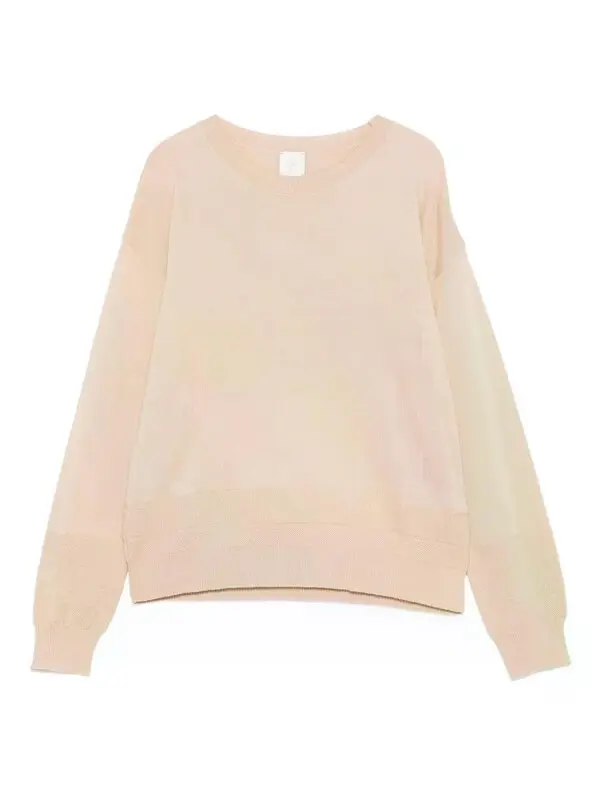 Eleventy Round-neck Sweater - Neutrals
