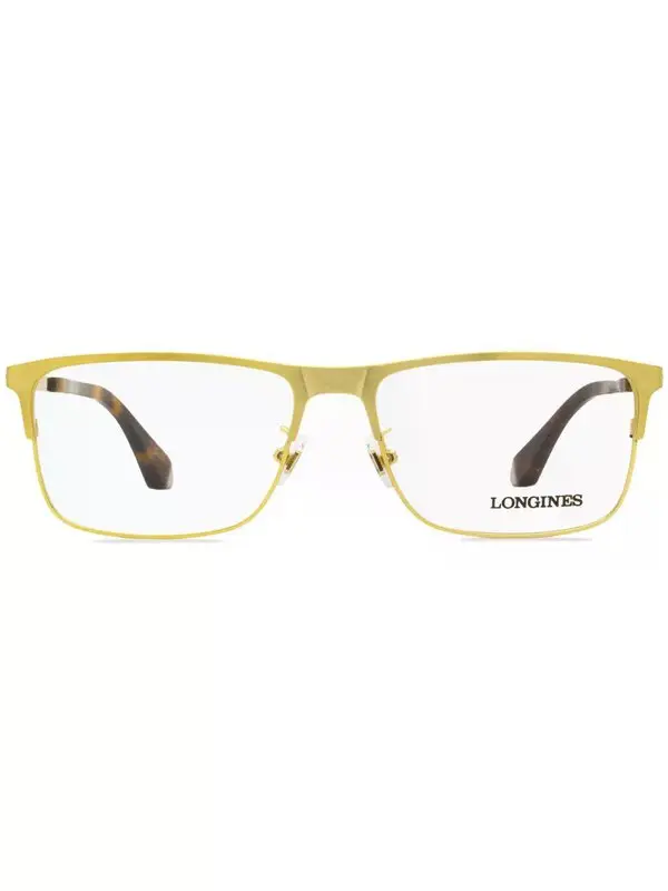LONGINES Rectangle-frame Optical Glasses - Gold