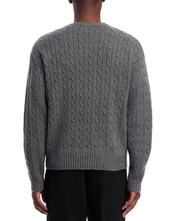 FRAME Cashmere Cable Crewneck Sweater