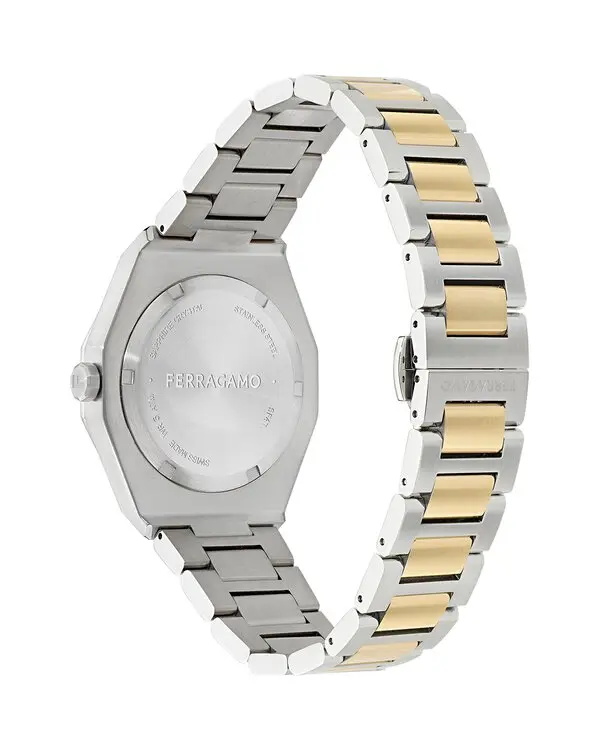 FERRAGAMO Edge Diamond Watch, 40mm