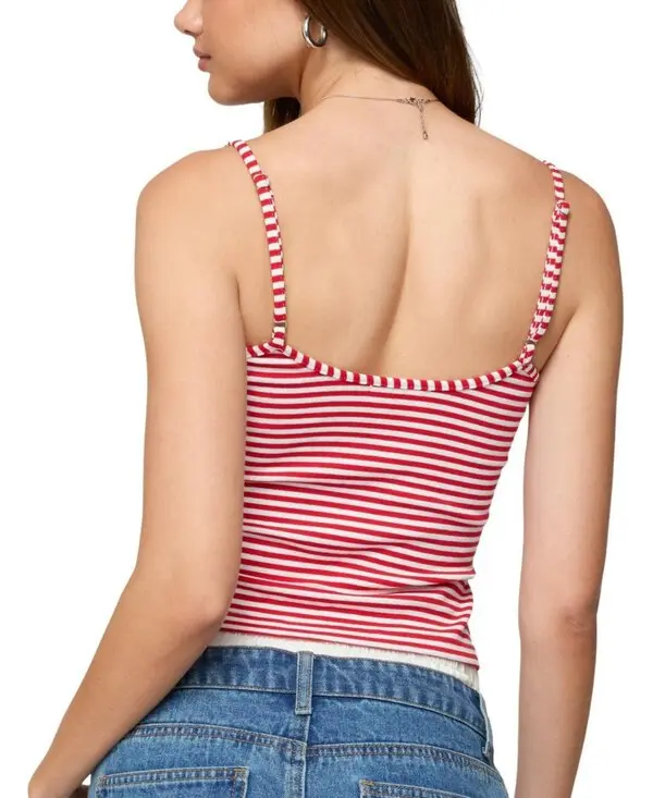 EDIKTED Striped Headband Tank Top Set
