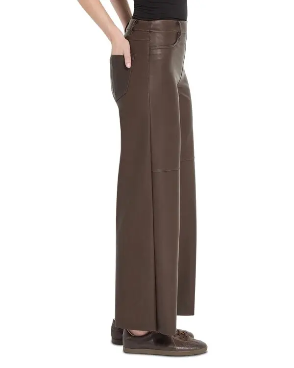 Lyssé Cortina Faux Leather Wide Leg Pants
