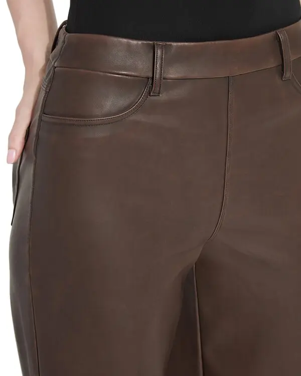 Lyssé Cortina Faux Leather Wide Leg Pants