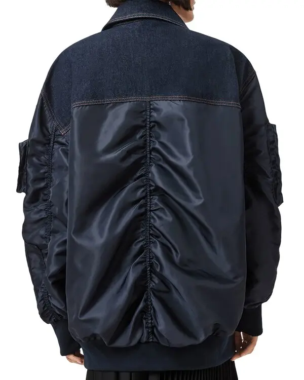 ALLSAINTS Verity Bomber Jacket - Navy Blue