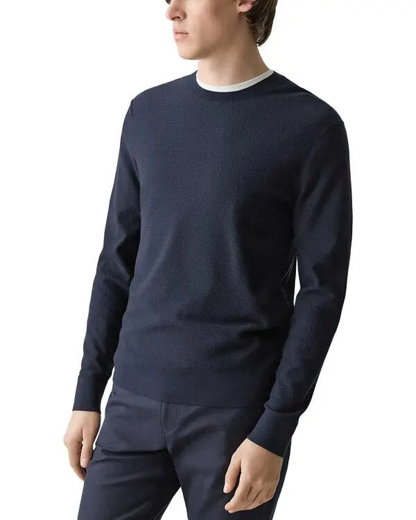 Theory Riland Crewneck Sweater - Baltic