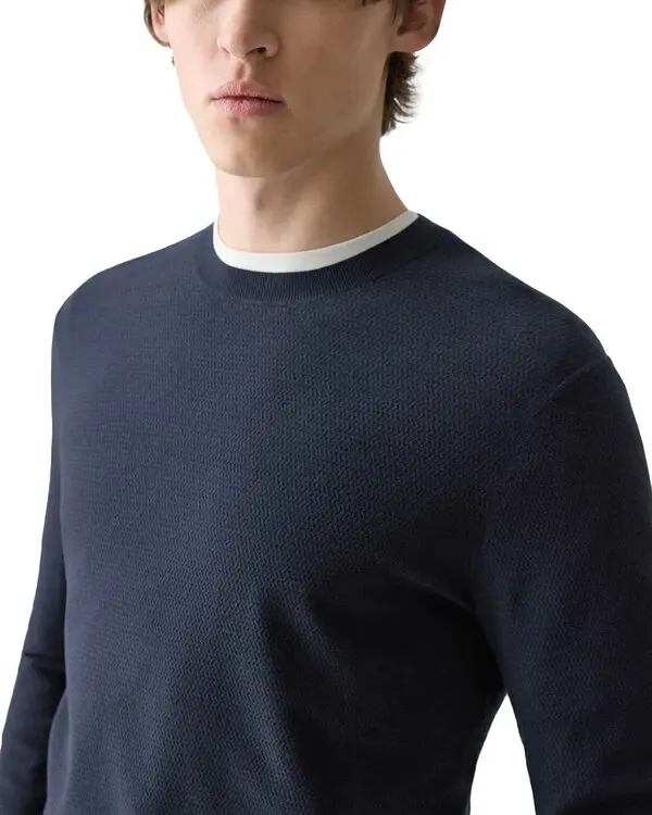 Theory Riland Crewneck Sweater - Baltic
