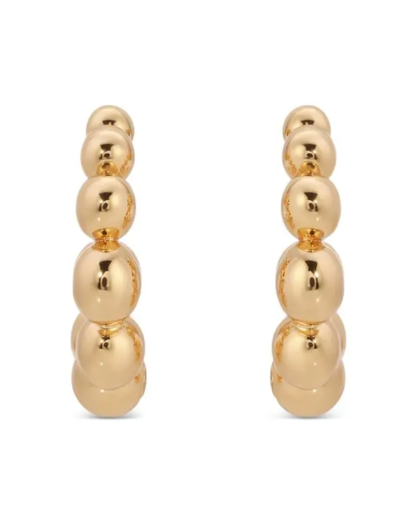 Ettika Bubble Huggie Hoop Earrings - Gold