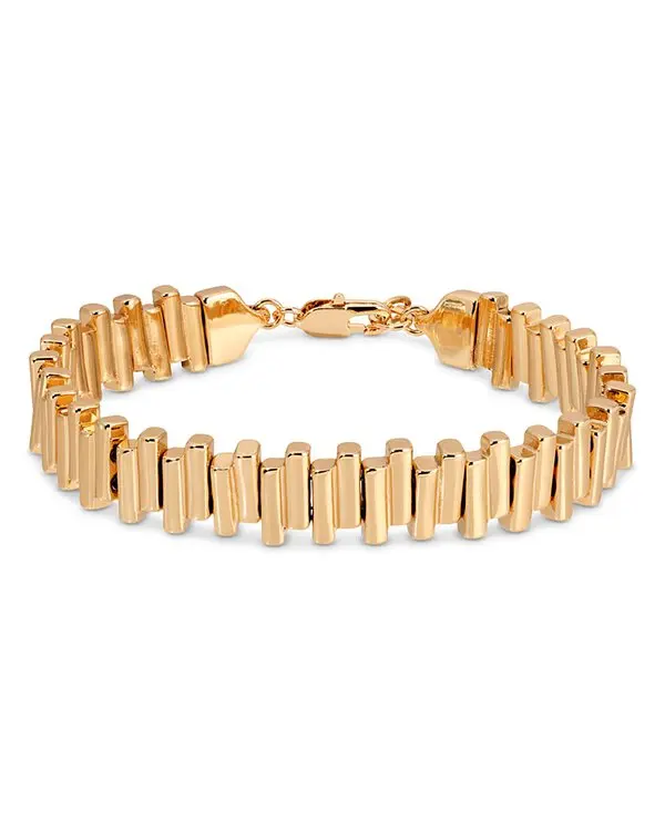Ettika Chunky Rectangular Link Bracelet - Gold