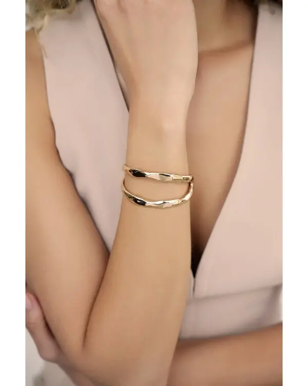 Ettika Double Open Cuff Bracelet