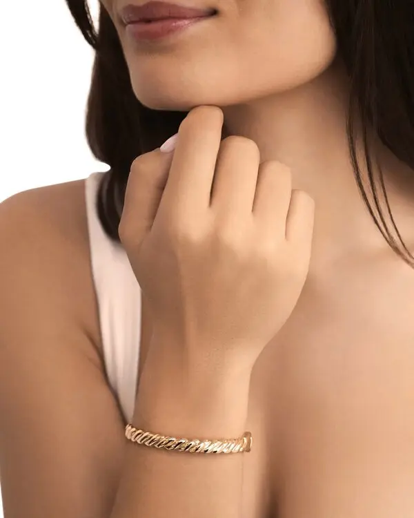 Ettika Twisted Stacking Bangle Bracelet - Gold