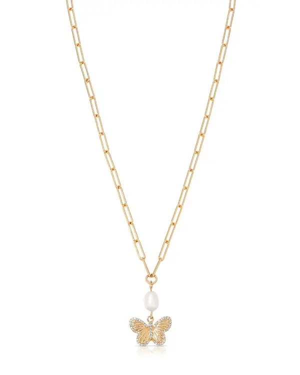 Ettika Interlocking 18k Plated Chain Necklace - Gold