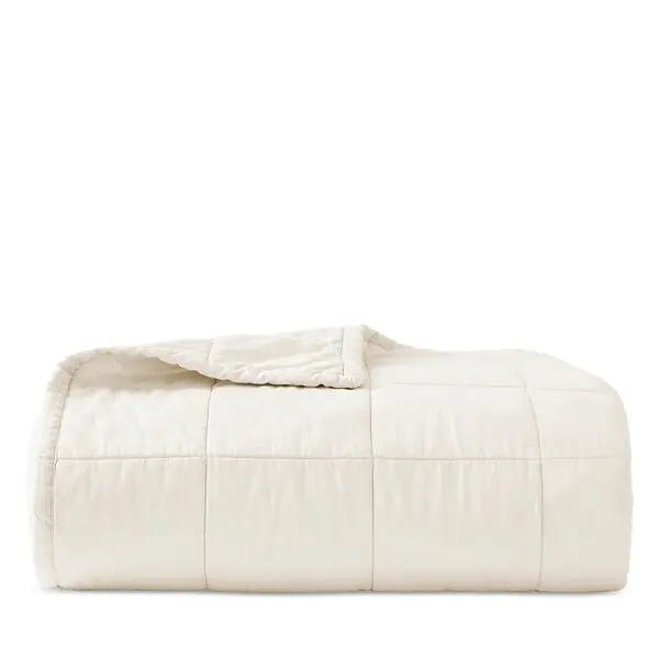 CHRISTY Laundered Cotton Bedspread, Full/queen - Cream
