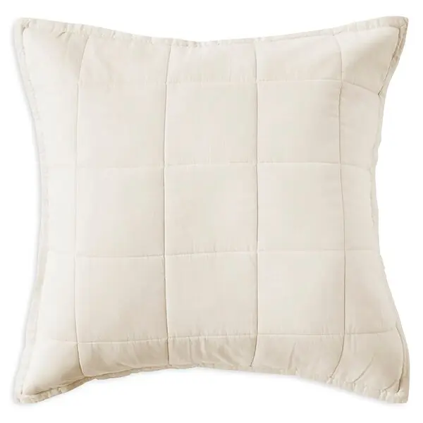 CHRISTY Laundered Cotton Euro Sham, Pair - Cream
