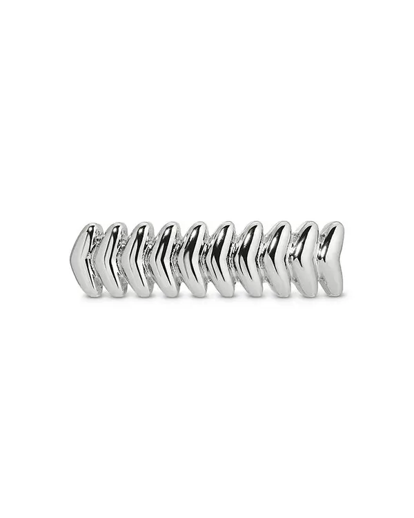 Ettika Moderna Chevron Hair Clip - Silver