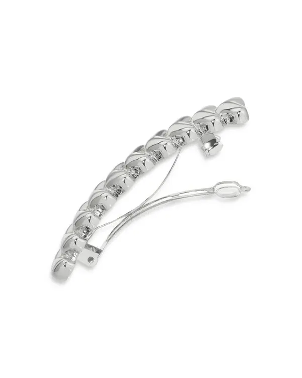 Ettika Moderna Chevron Hair Clip - Silver