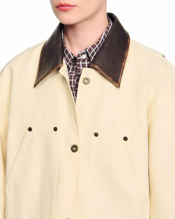 Sandro Workwear Jacket - Ecru