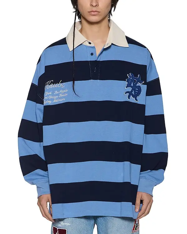 Ksubi Rugged Rugby Long Sleeve Polo