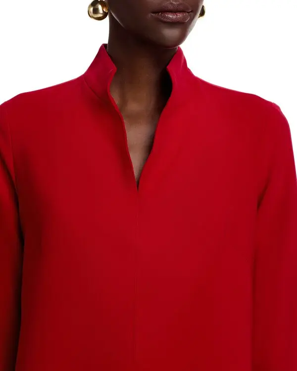 Caroline Rose Taylor Dress - Deep Red