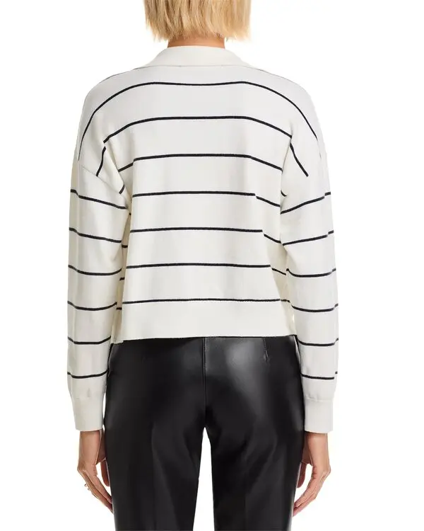 French Connection Sloane Striped Sweater - Summer White/marine