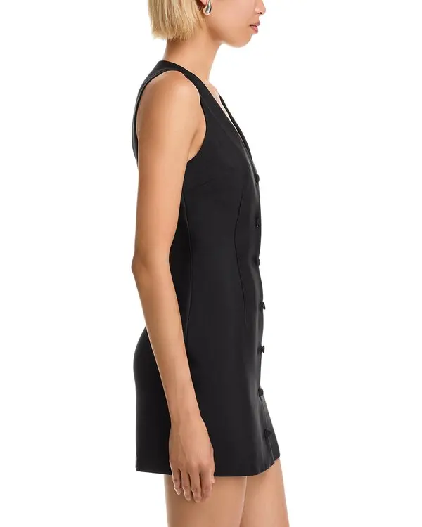 French Connection Sleeveless Mini Dress In Black - 70% Off