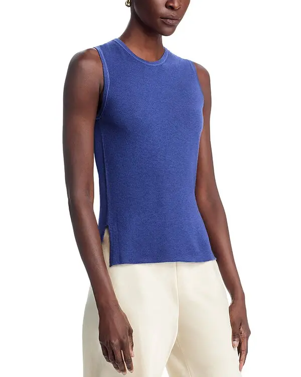 Majestic Filatures Crewneck Sleeveless Top - Blue Moon