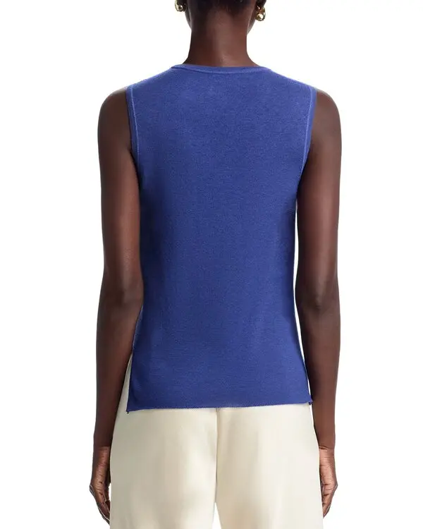 Majestic Filatures Crewneck Sleeveless Top - Blue Moon
