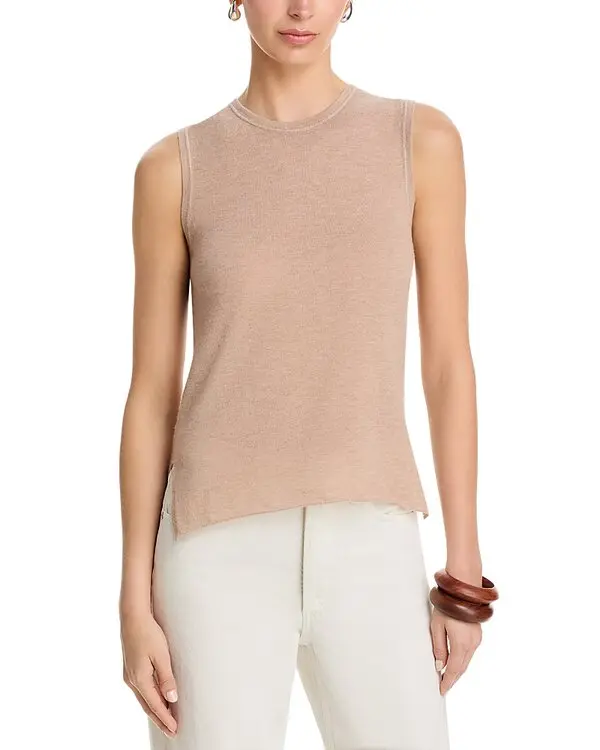 Majestic Filatures Crewneck Sleeveless Top - Cord Chine