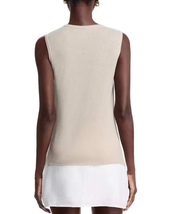 Majestic Filatures Crewneck Sleeveless Top - Desert