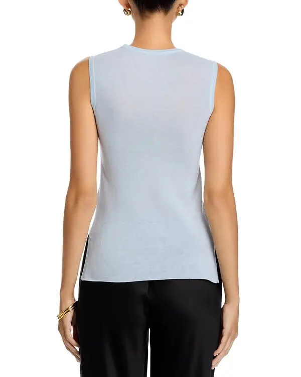 Majestic Filatures Crewneck Sleeveless Top - Ocean