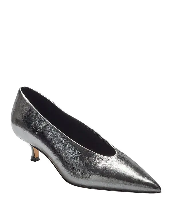MARC FISHER LTD. Cecile Pointed Pumps - Silver