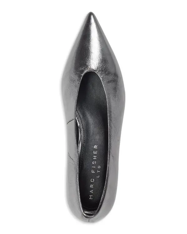 MARC FISHER LTD. Cecile Pointed Pumps - Silver