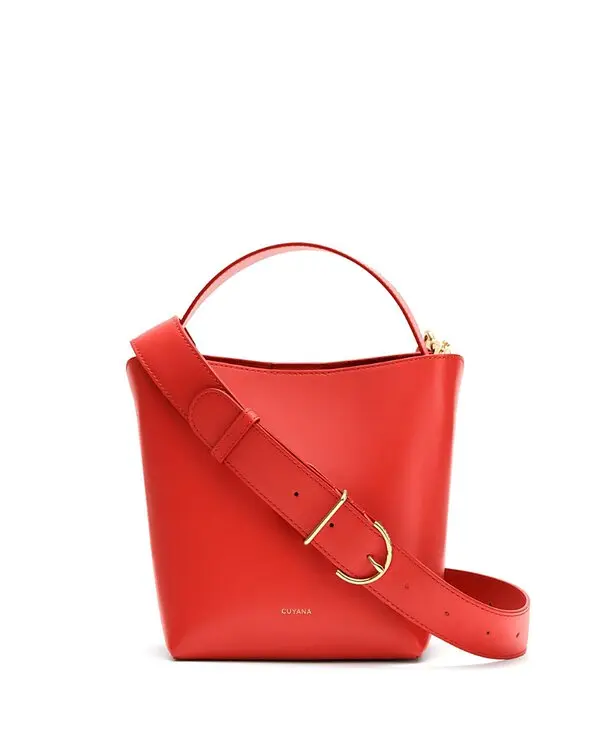 Cuyana Mini Linea Bucket Bag - Chili