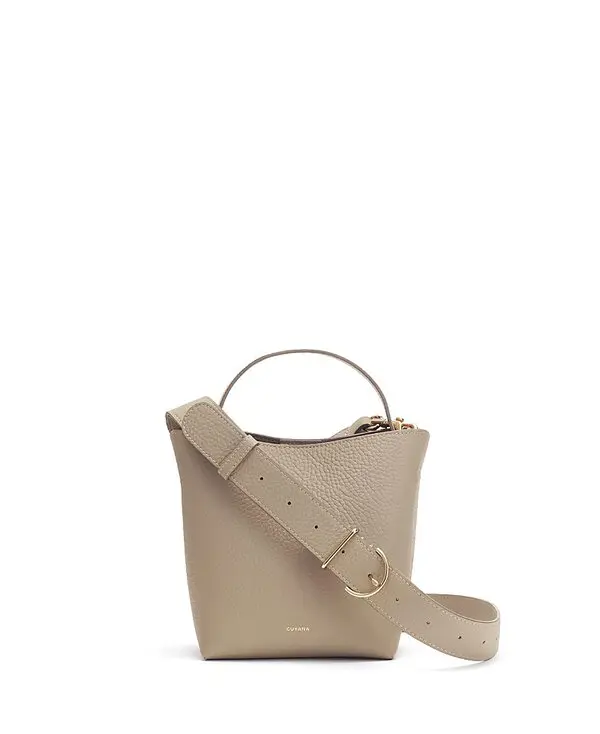Cuyana Mini Linea Bucket Bag - Stone