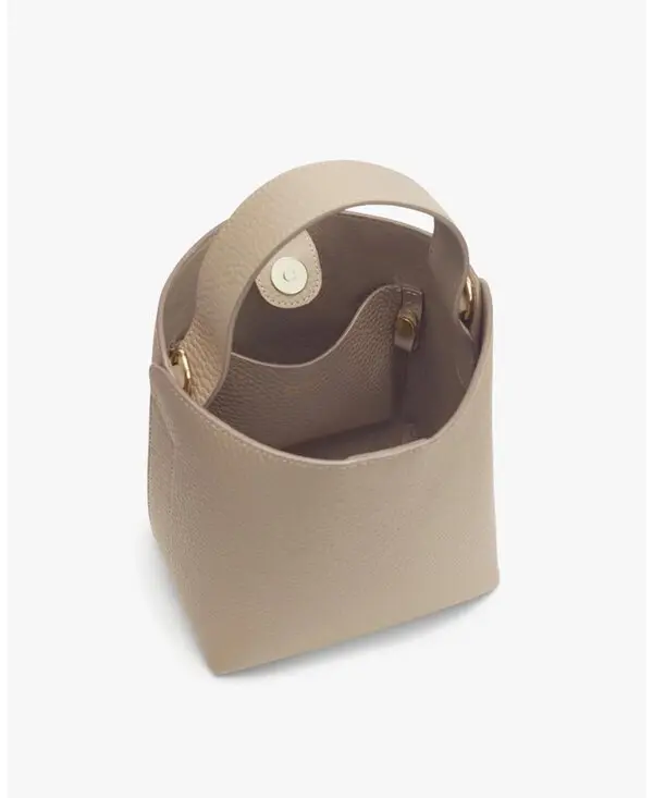 Cuyana Mini Linea Bucket Bag - Stone