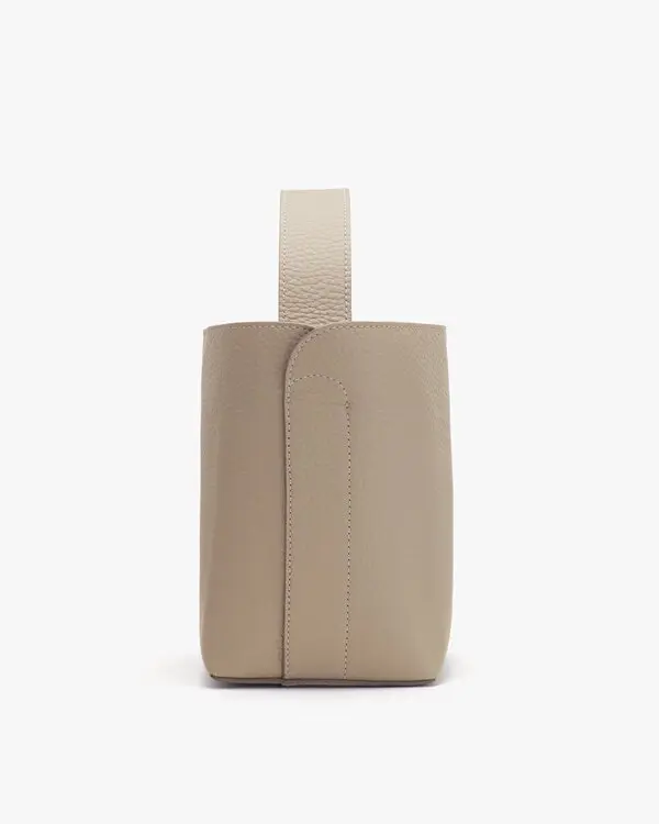 Cuyana Mini Linea Bucket Bag - Stone