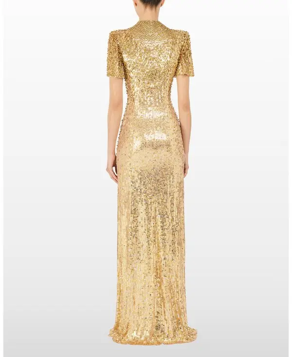 Jenny Packham Jourdain Sequin-embellished Gown - Illusion