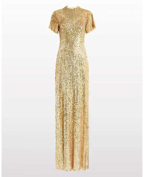 Jenny Packham Jourdain Sequin-embellished Gown - Illusion